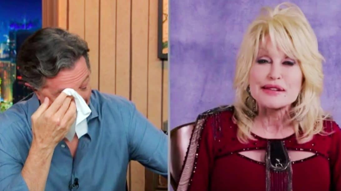 Stephen Colbert Cries As Dolly Parton Sings “Bury Me Beneath The Willow ...