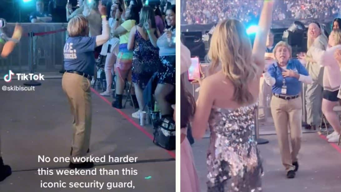 Security Guard At Taylor Swift's Concert Goes Viral For Dancing