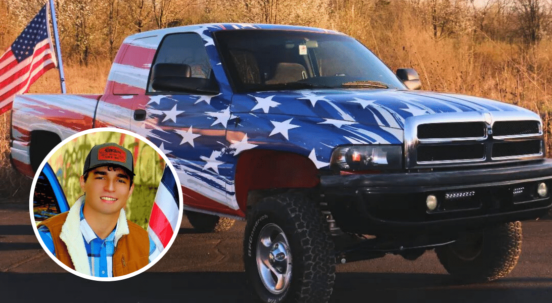 Student Gets Truck Wrapped In American Flag After Being Reprimanded By ...