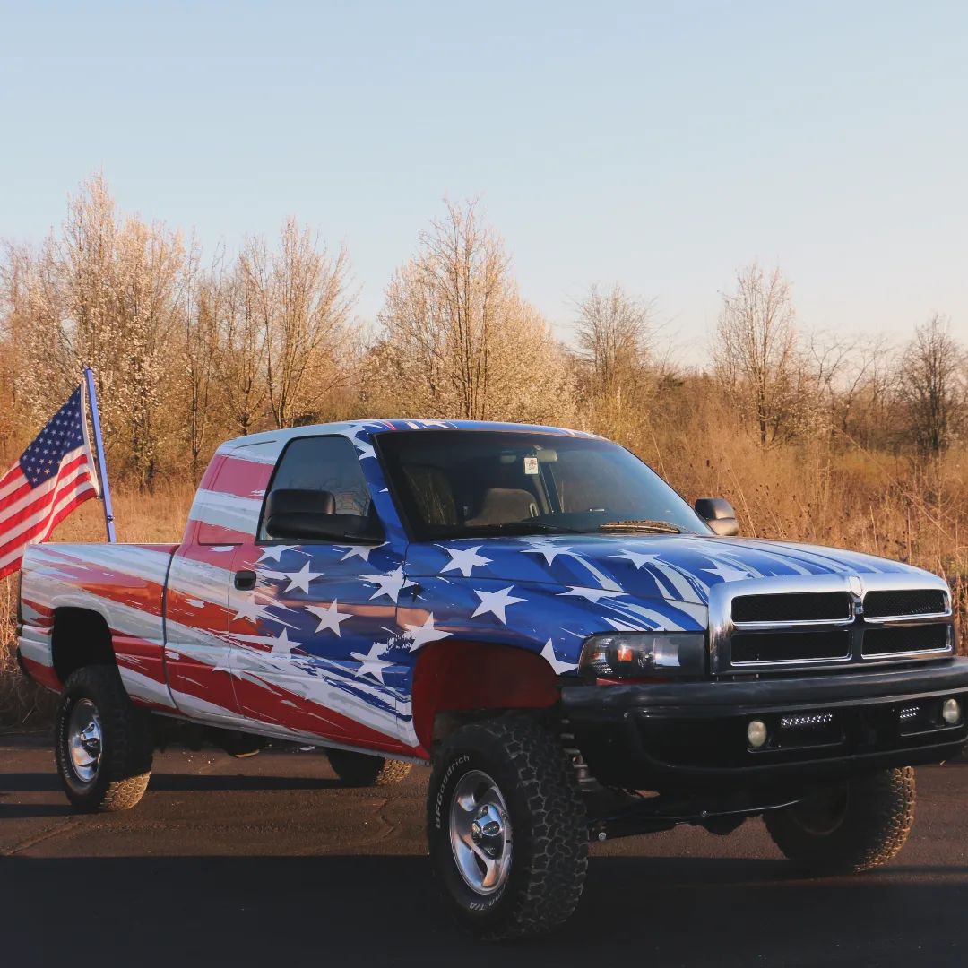 Student Gets Truck Wrapped In American Flag After Being Reprimanded By ...