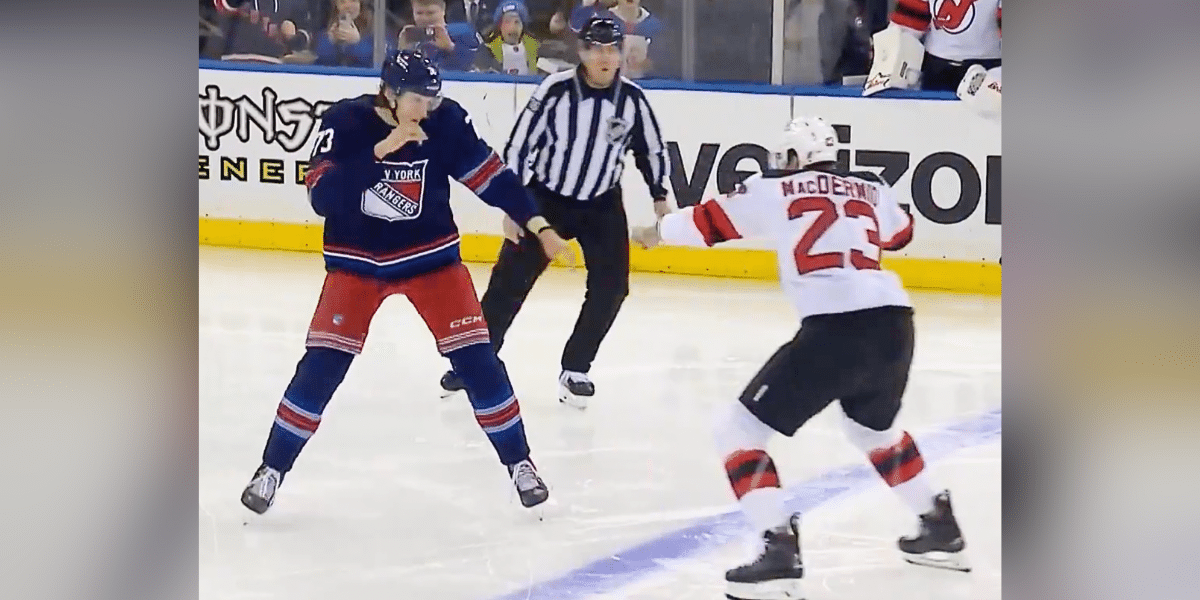 8 Skaters Ejected After Explosive Brawl Between NY Rangers & NJ Devils