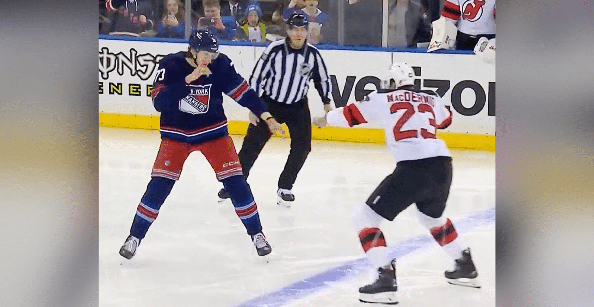 8 Skaters Ejected After Explosive Brawl Between NY Rangers & NJ Devils