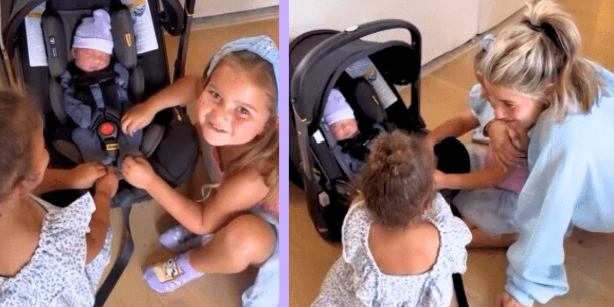 See Kane Brown's Daughters Meet Their Little Brother For The First Time