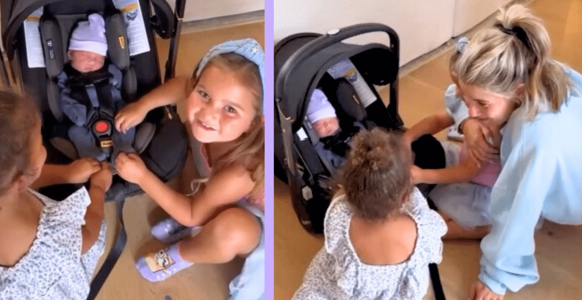 See Kane Brown's Daughters Meet Their Little Brother For The First Time