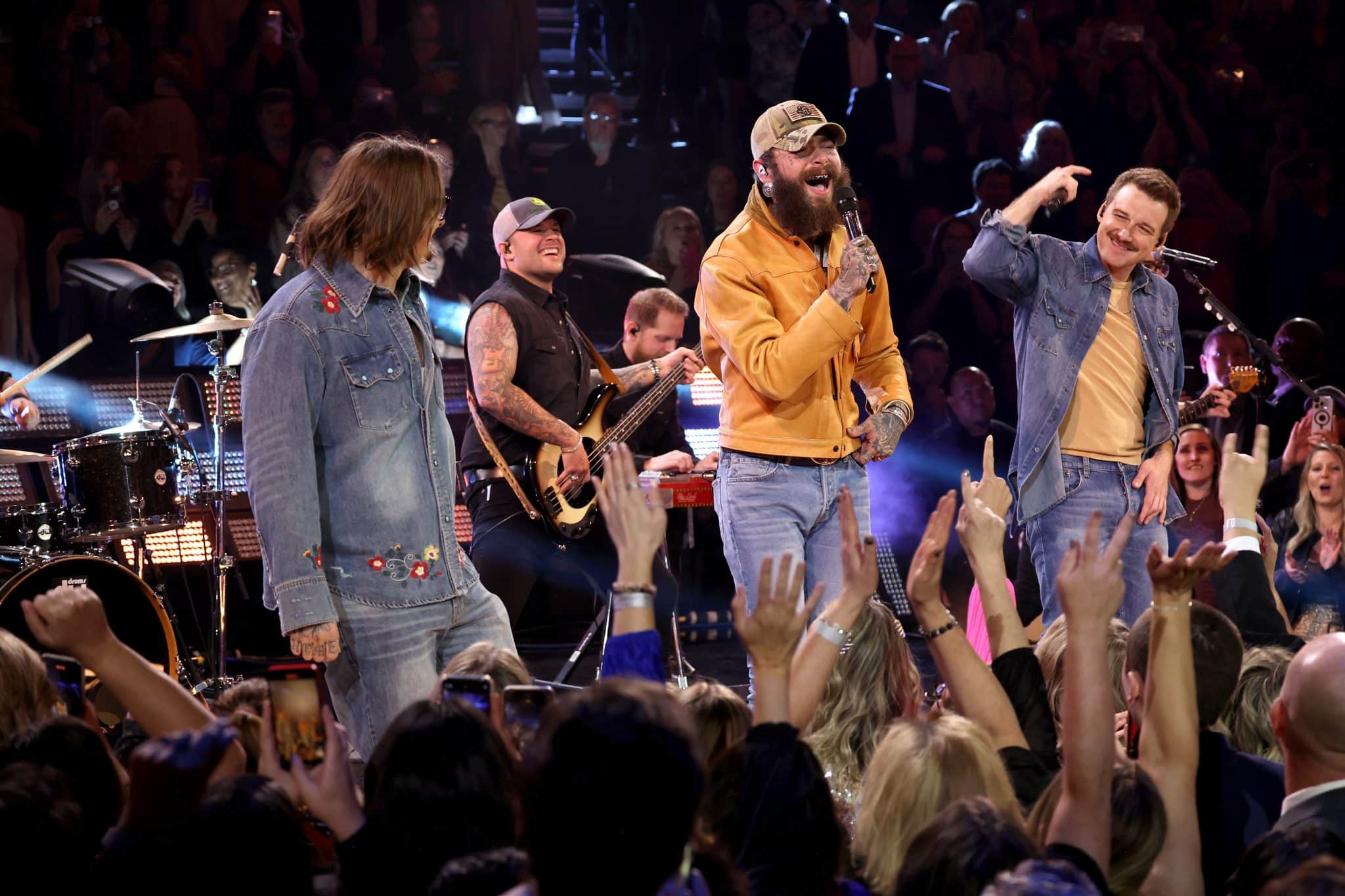 Watch Post Malone Teach Randy Travis How To Play Beer Pong