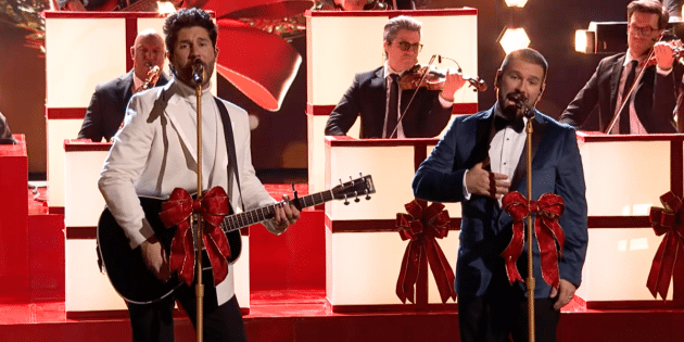 Dan + Shay Perform "Officially Christmas" During 'The Voice' Season Finale