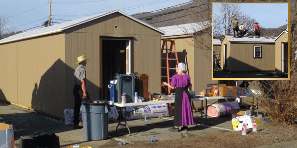 Group Of Amish Build 12 Tiny Houses For Hurricane Victims In 48 Hours