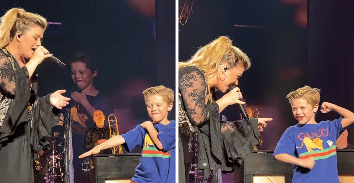 Kelly Clarkson's Son Steals Spotlight With His Dance Moves During Concert