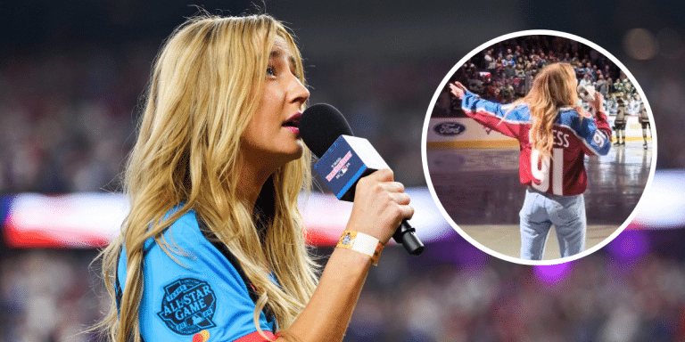 Ingrid Andress Returns To Sing The National Anthem 7 Months After ...