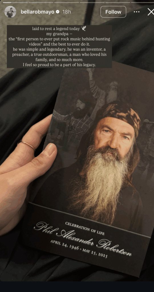 Phil Robertson Laid To Rest In Private Family Ceremony