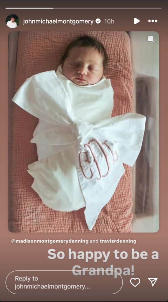 John Michael Montgomery's Daughter Madison Welcomes Baby Girl With ...