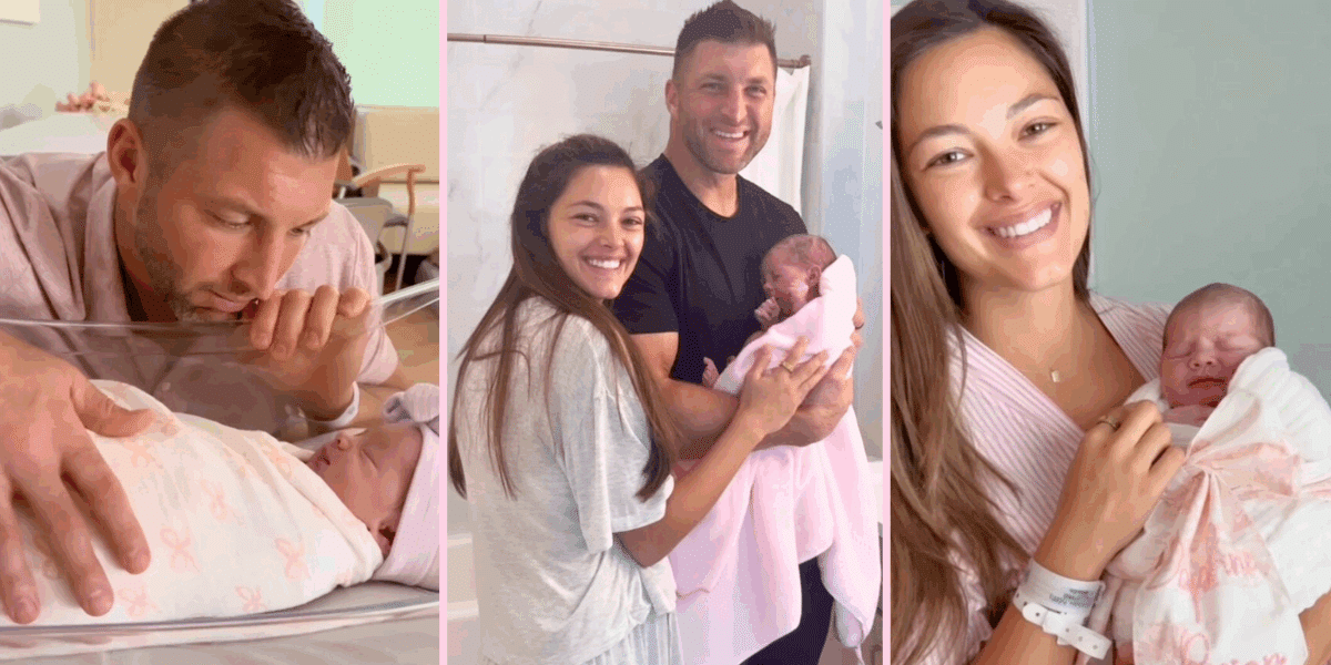 Tim & Demi-Leigh Tebow Share Tender Video Of First Weeks With Baby Daphne