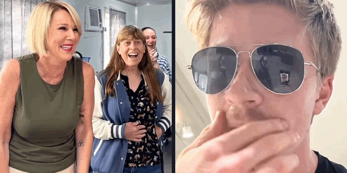 Watch Robert Irwin Surprise His Mom With His "New Look" For The New Year
