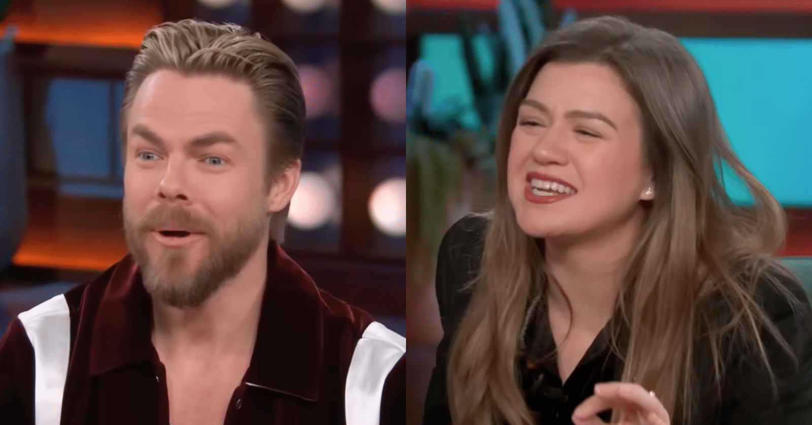 Kelly Clarkson Catches Derek Hough Off Guard With Unexpected (and ...